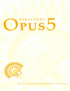Directory Opus 5 Release 1.0 Manual | Retro Commodore